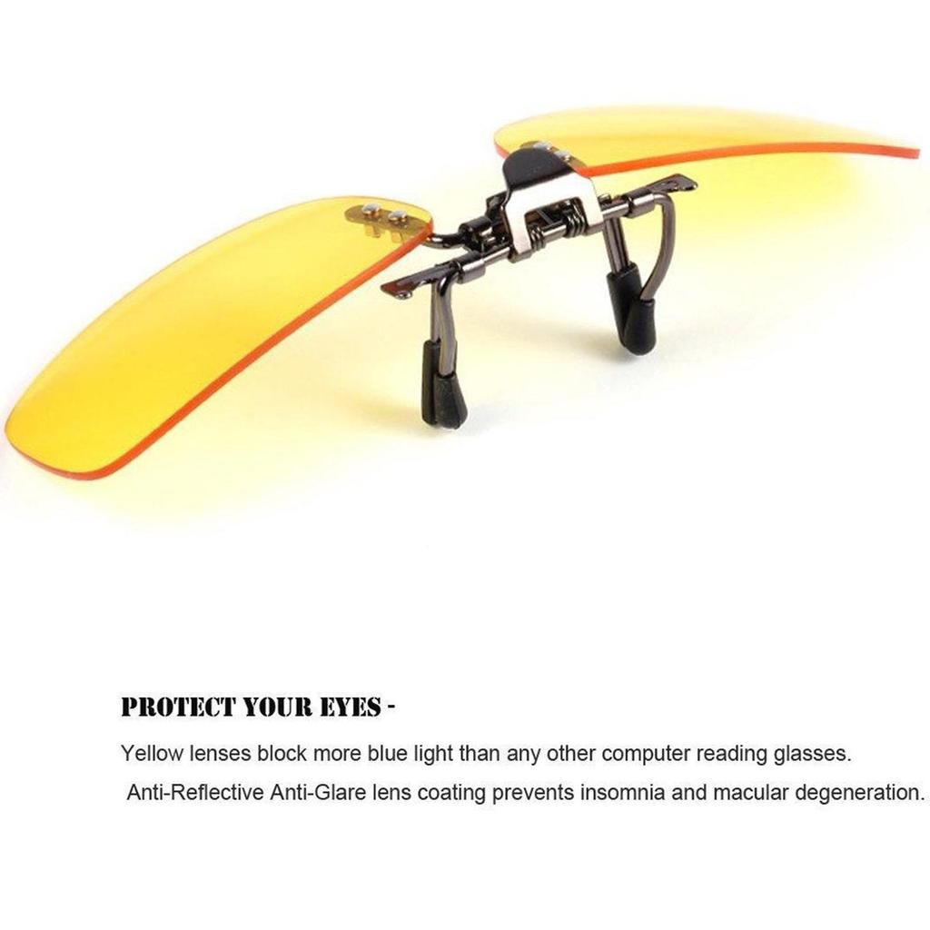 Buy Sunglasses Anti Blue Light Clip On Elite Anti-Glare Anti-Reflective ...
