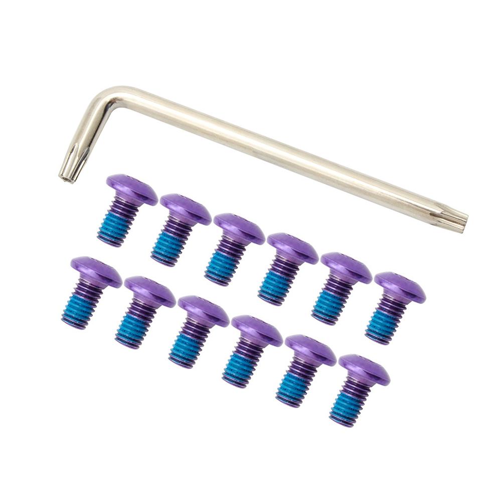 Buy 12pcs T25 M5 Bicycle Disc Brake Rotor Torx Bolts Bike Fix Screws ...