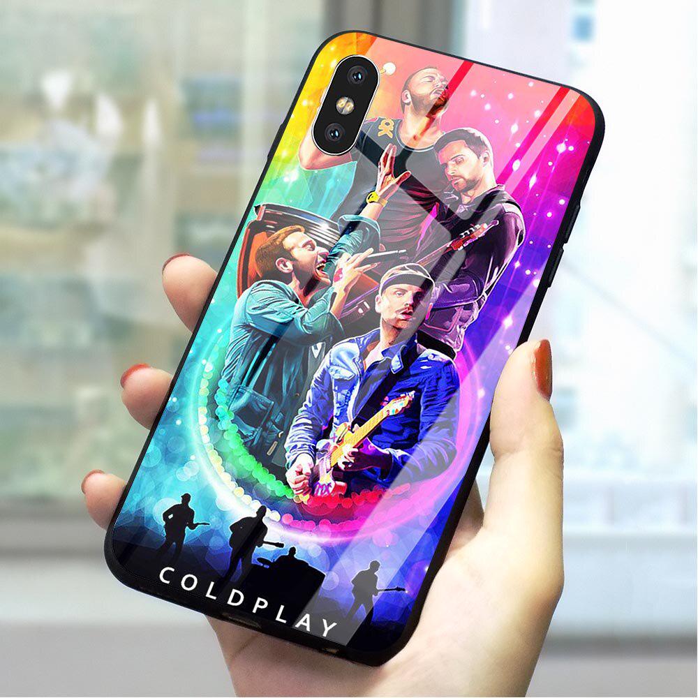 Coldplay Chris Martin Tempered Glass Pattern Phone Case Back Cover for ...