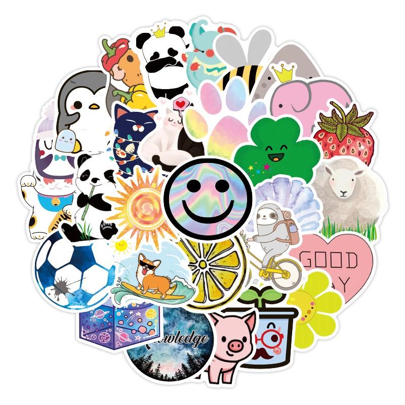 Satın alın 50Pcs Karikatür Stilleri Çıkartma Kaykay Scrapbook Sticker ...