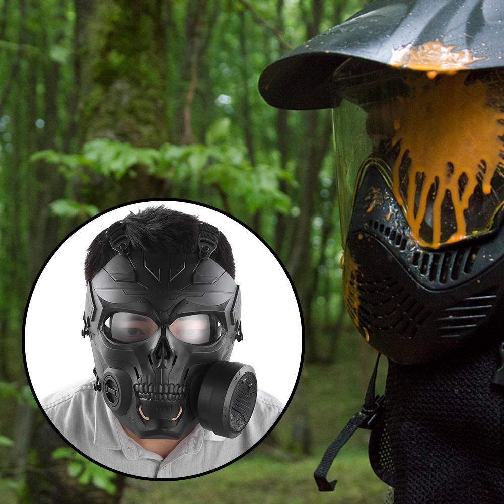 Buy Mechanical Skull Fan Face Shield Cosplay Prop Outdoor Sports ...