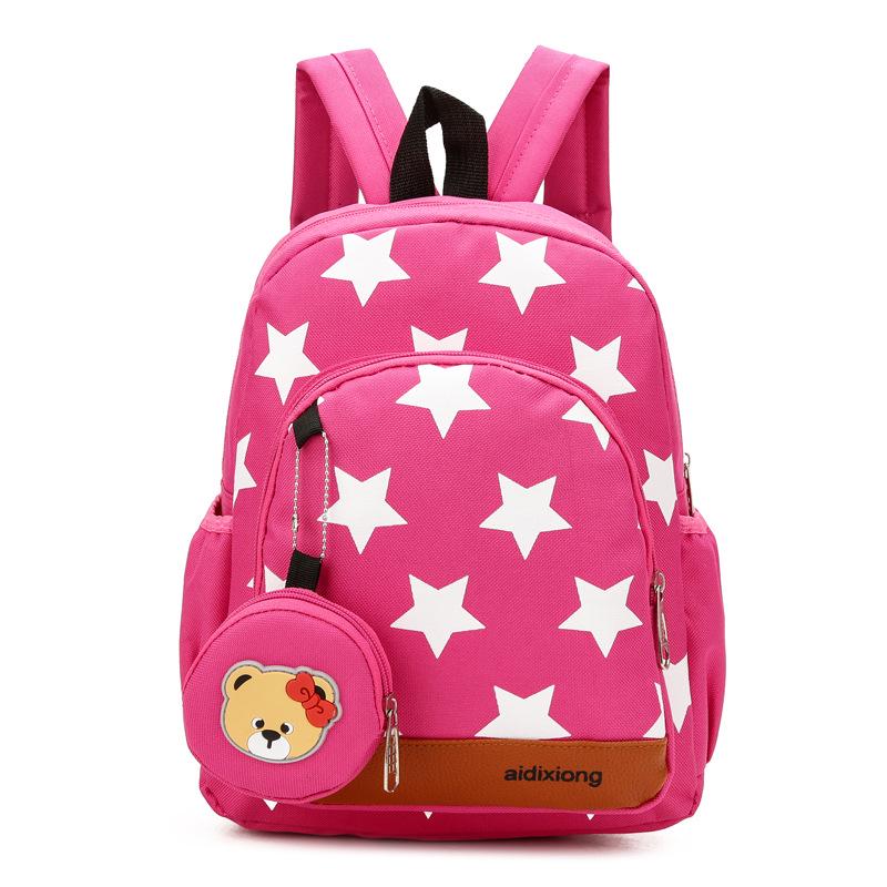 Buy Cartoon Star Backpack for Girls Children School Bags Baby Bag Kids ...