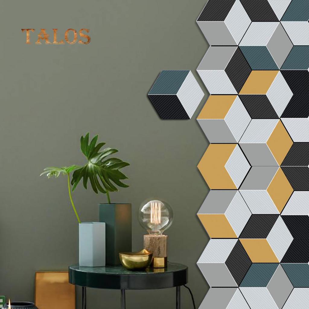 Buy 10Pcs Modern Hexagonal Non-slip Floor Sticker Tile Wall Decal Home ...
