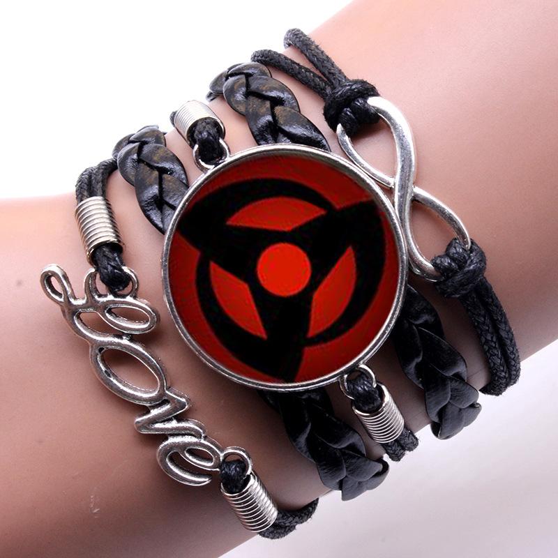 Buy Anime Naruto Mori Series Multilayer Bracelets Time Gemstone Leather ...