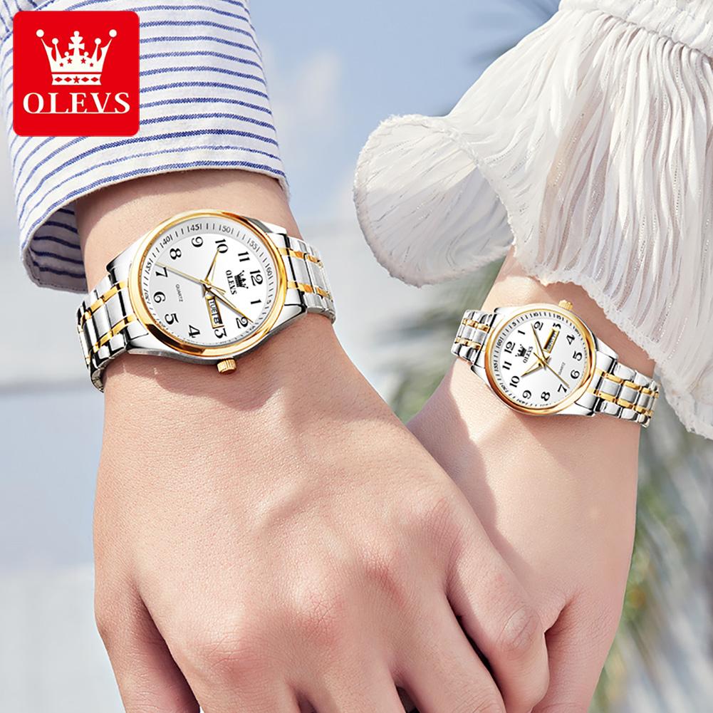 Cheap Luxury Stainless Steel Lover Watches Fashion Gold Quartz Watch ...