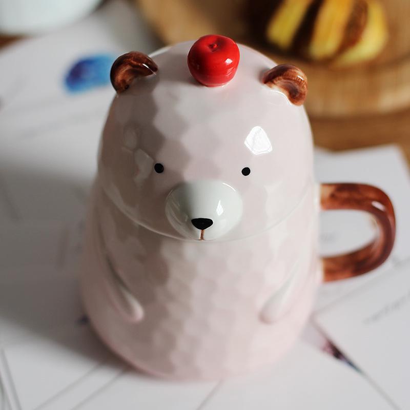 Buy Creative Personality Bear Cub Cartoon Couple Coffee Cup Ceramic Cup ...
