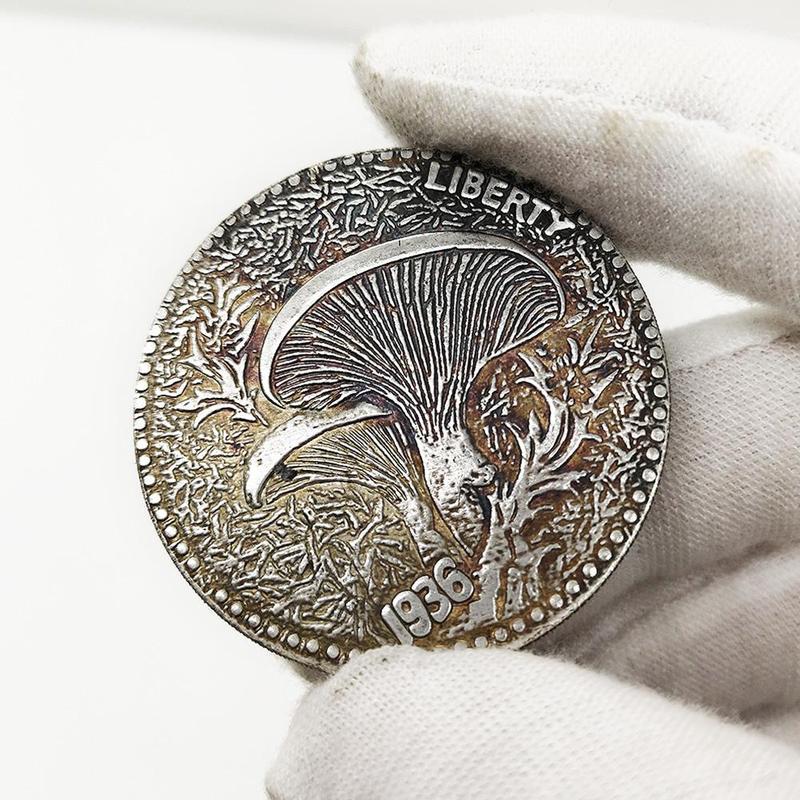 Buy 1936 Double Mushroom Silver Dollar Ecological Mushroom ...
