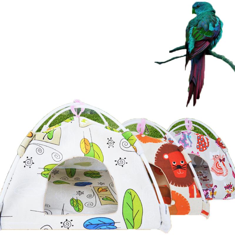Canvas Parrot Tent Birds Nest Hammock Parakeet Sleep Hut Hammock Pet ...