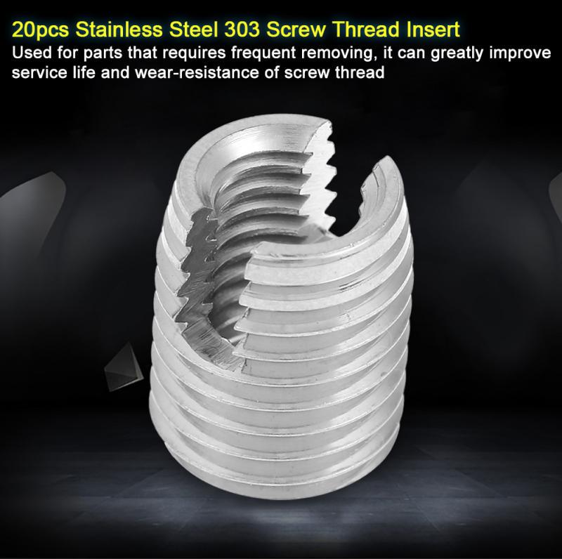 Buy 20pcs Stainless Steel SUS303 Self Tapping Slotted Screw Thread ...