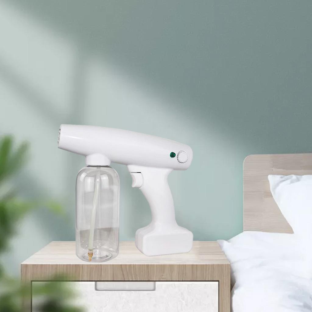 Buy Portable 500ml Electric Nano Mist Sprayer Blue Light Fog Machine ...