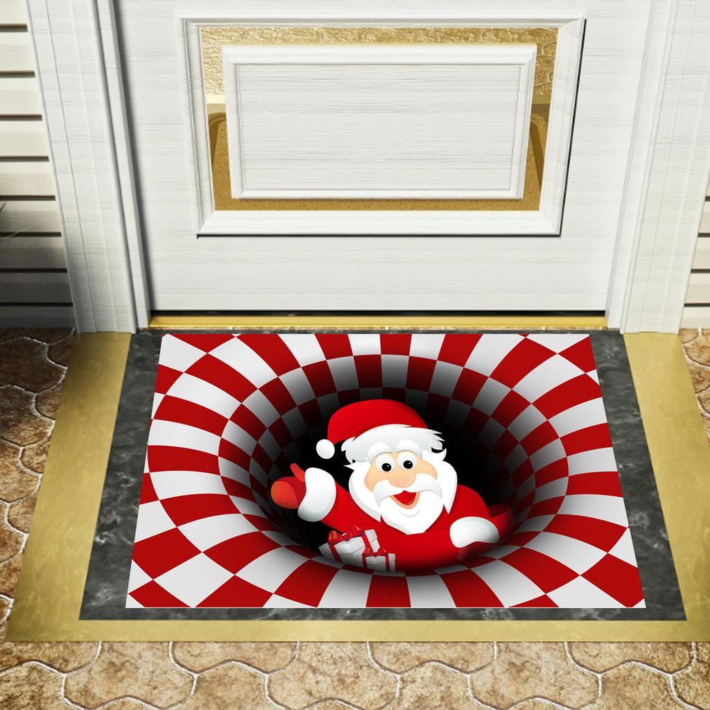 Buy 3D Santa Claus Is Coming Area Rug Floor Mat Christmas Doormat ...