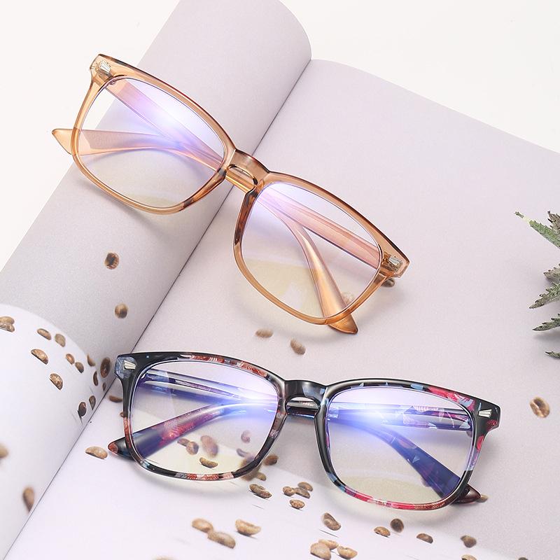New Anti-Blu-ray Glasses Men's and Women's Flat Glasses Frame Retro ...