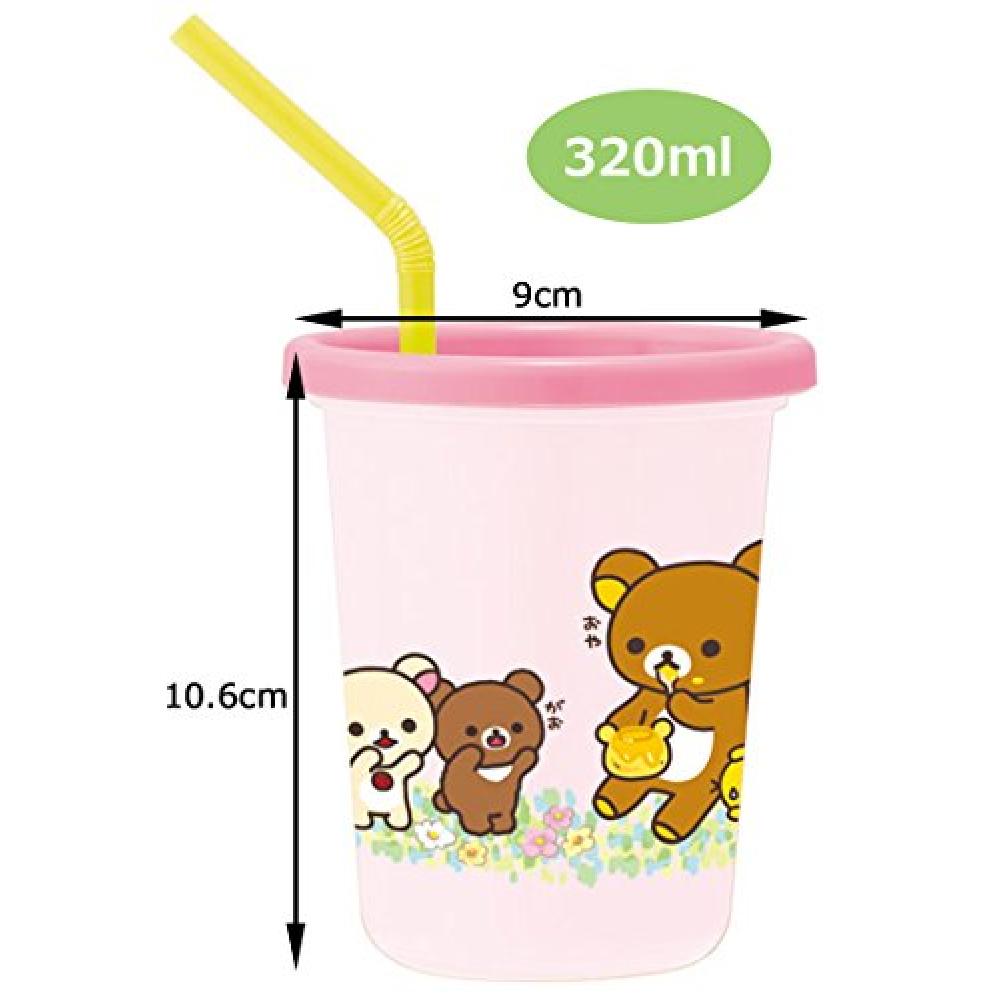 Buy Skater With Straw Tumbler 3 Pcs 320ml Rilakkuma Your Friend Made In Japan SIH3ST at ...