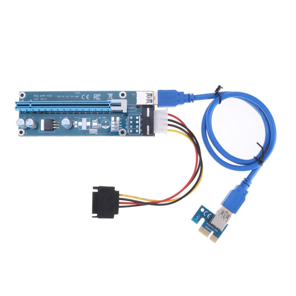 Buy USB 3.0 PCI-E Express 1x To16x Extender Riser Card Adapter SATA ...