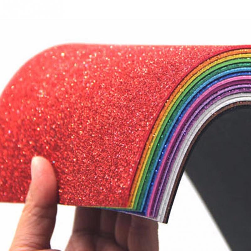 Buy 10Pcs/bag 2MM Thick A4 with Gold Powder Sheet Material Glitter ...