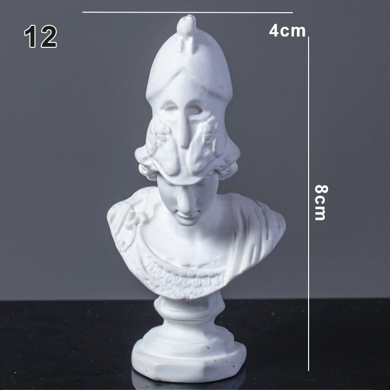 1PC Home Decor Resin Portraits Bust Mini Plaster Sculpture Greek ...