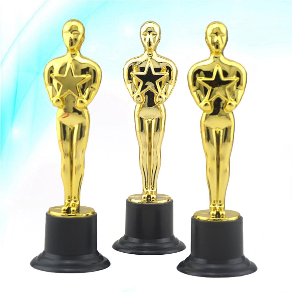 Buy 10Pcs Award Trophy Golden Essential Mini Plastic Reward Cup for ...