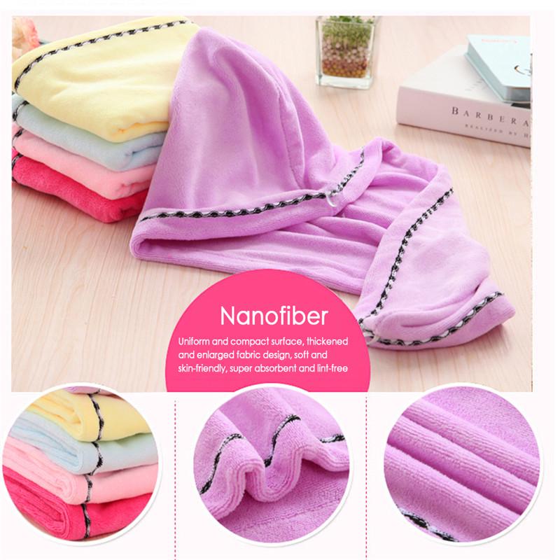 Buy Super Absorbent Dry Hair Cap Shower Cap Microfiber Increase ...