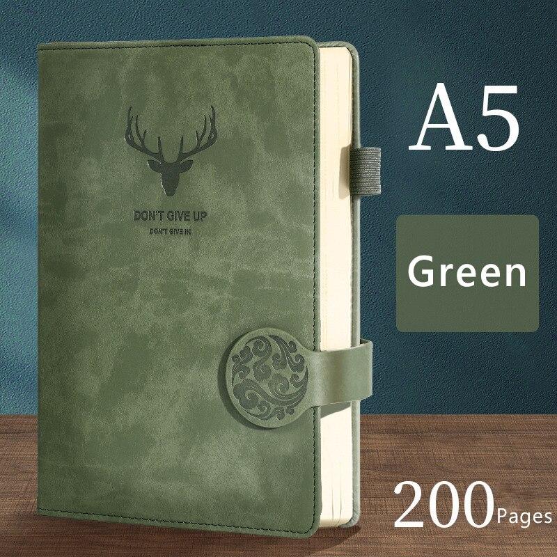 Cheap A5 Journal Notebook 200 Pages Retro Planner Office Work Business ...