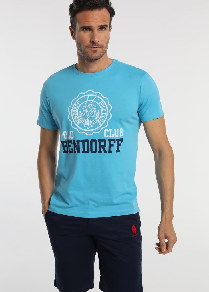 Bendorff -T-shirt,Men,Blue,100% Cotton_Blue-Tallaje en Pulgadas-118962 ...