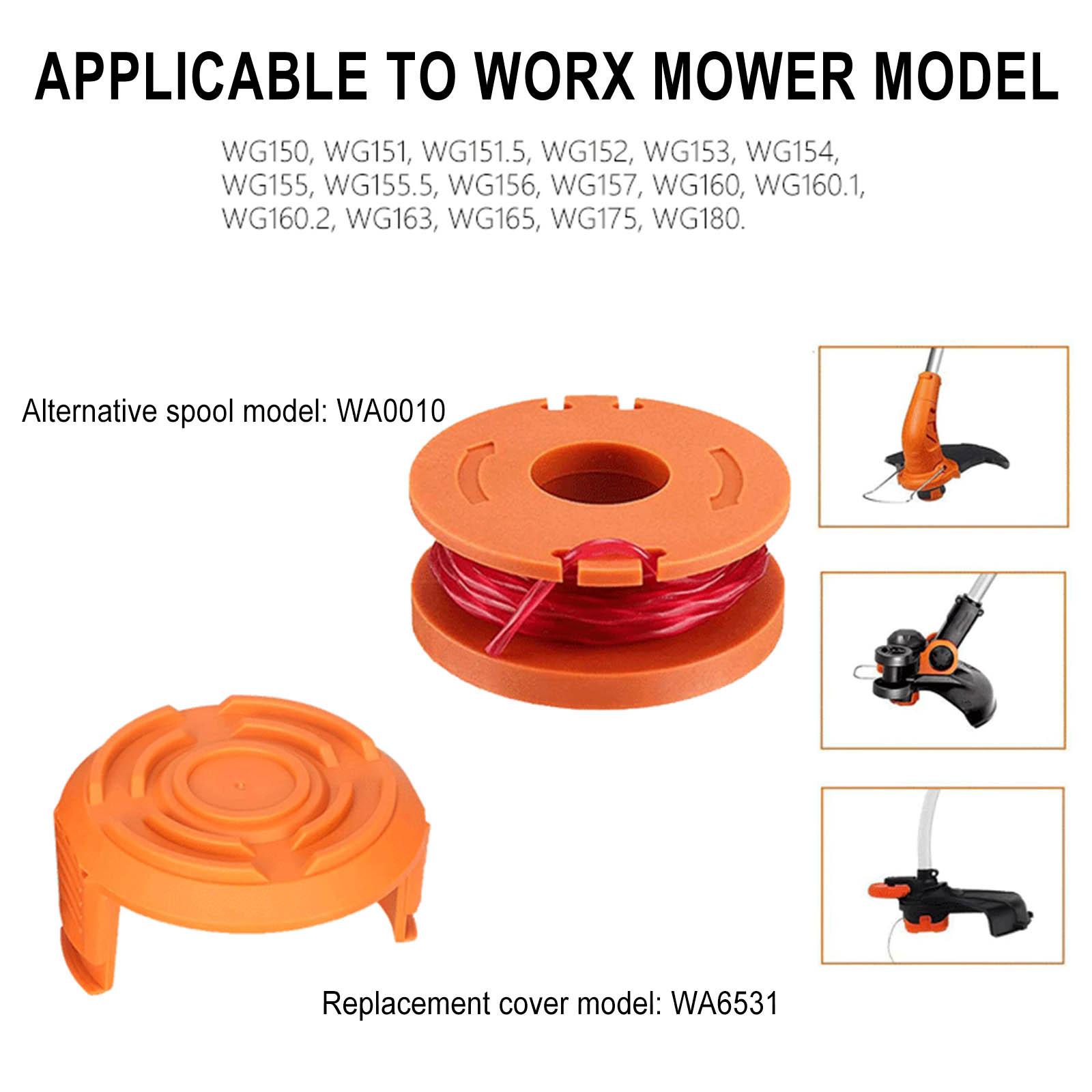 Worx Trimmer Accessories 12-Pack Replacement Spool Line For WORX WA0010 ...