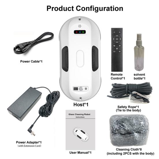 Cheap 650mAh Convenient Window Cleaner Robot Power-off Protection Plug ...