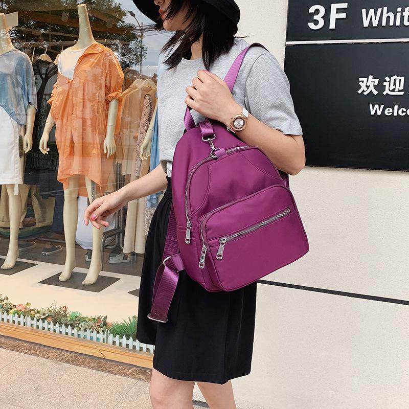 Buy Women Waterproof Nylon Backpack Large Capacity Travel School Bags ...