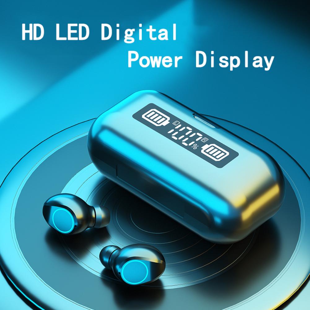 F9 Wireless Headset Bluetooth 5.0 Headset TWS HIFI In-Ear Noise ...