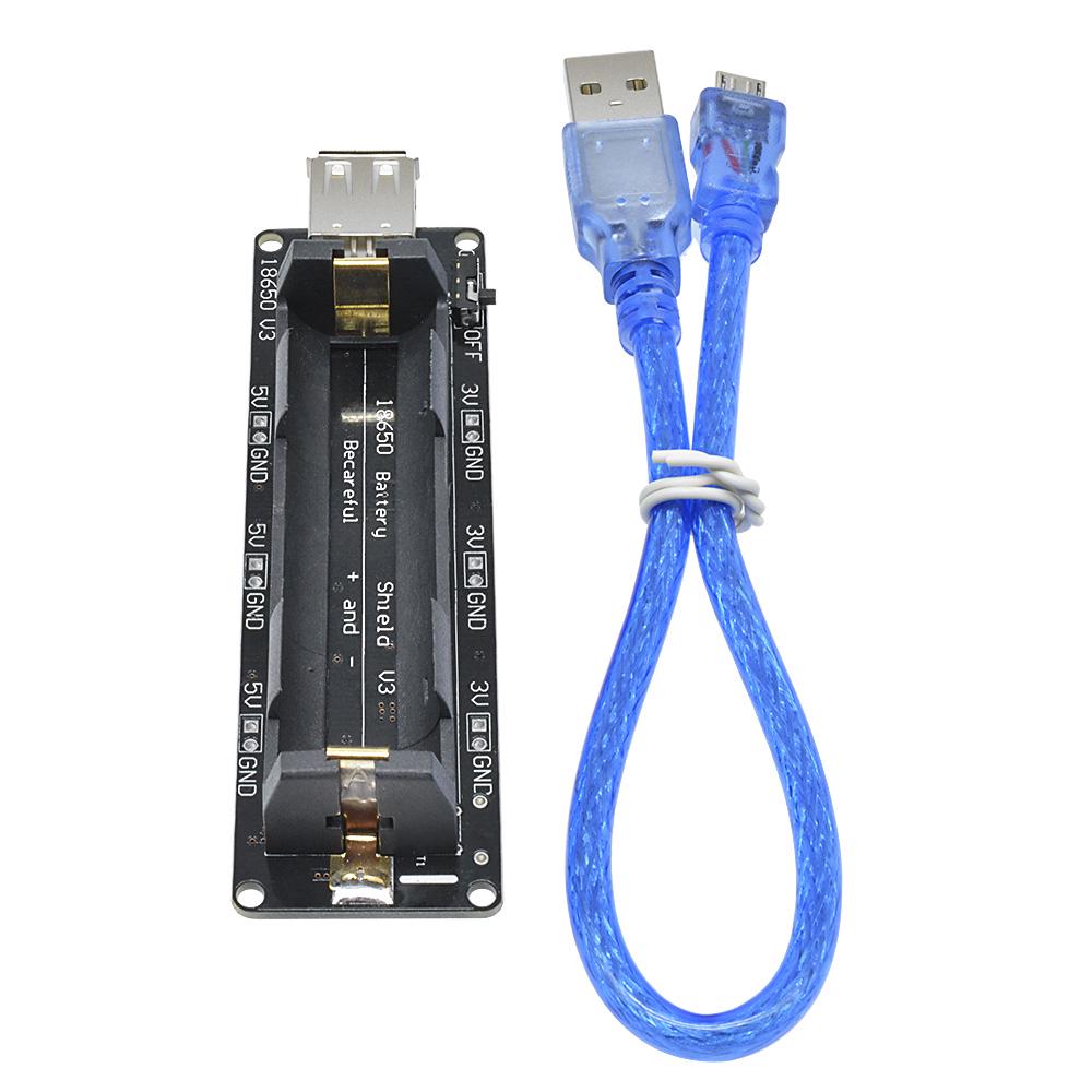 Raspberry Pi Wemos 18650 Battery Shield V3 Esp32 W Usb Cable For