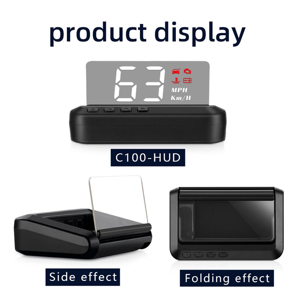 Buy [Auto Spare Parts] OBD2 HUD Mirror Car Head Up Display C100 HUD ...