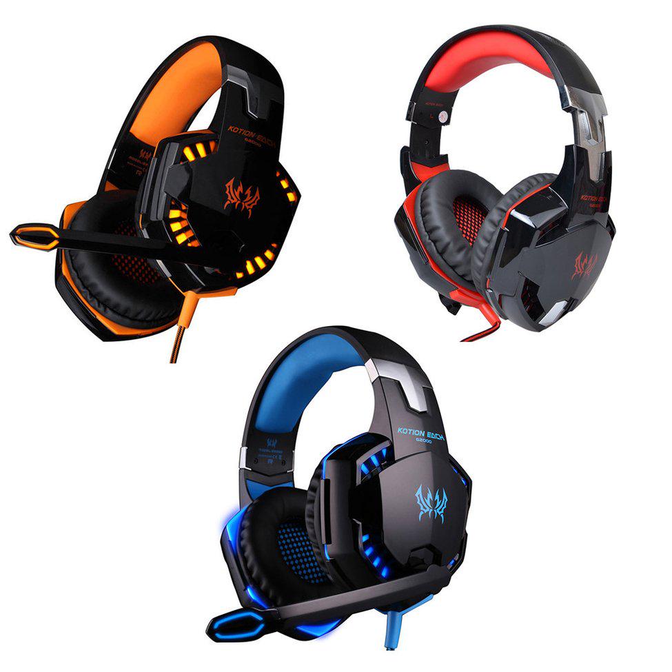Buy G2000 Gaming Headset Glaring Led Light Super Big 50Mm Speaker Unit ...