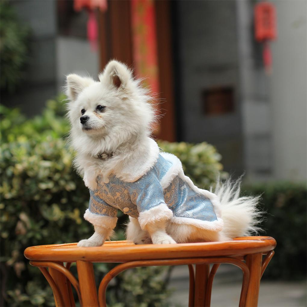 Pet Clothes Thickened Comfortable Pets Clothing with Button Tang Suits ...