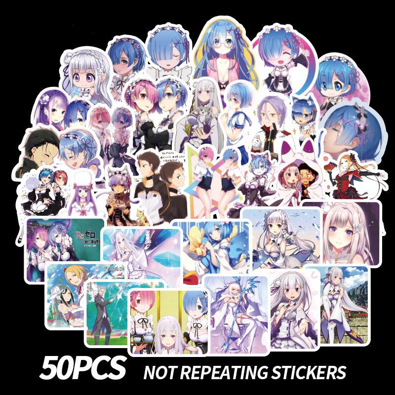 Buy Cartoon Anime Sticker Pack Life In A Different World From Zero ...