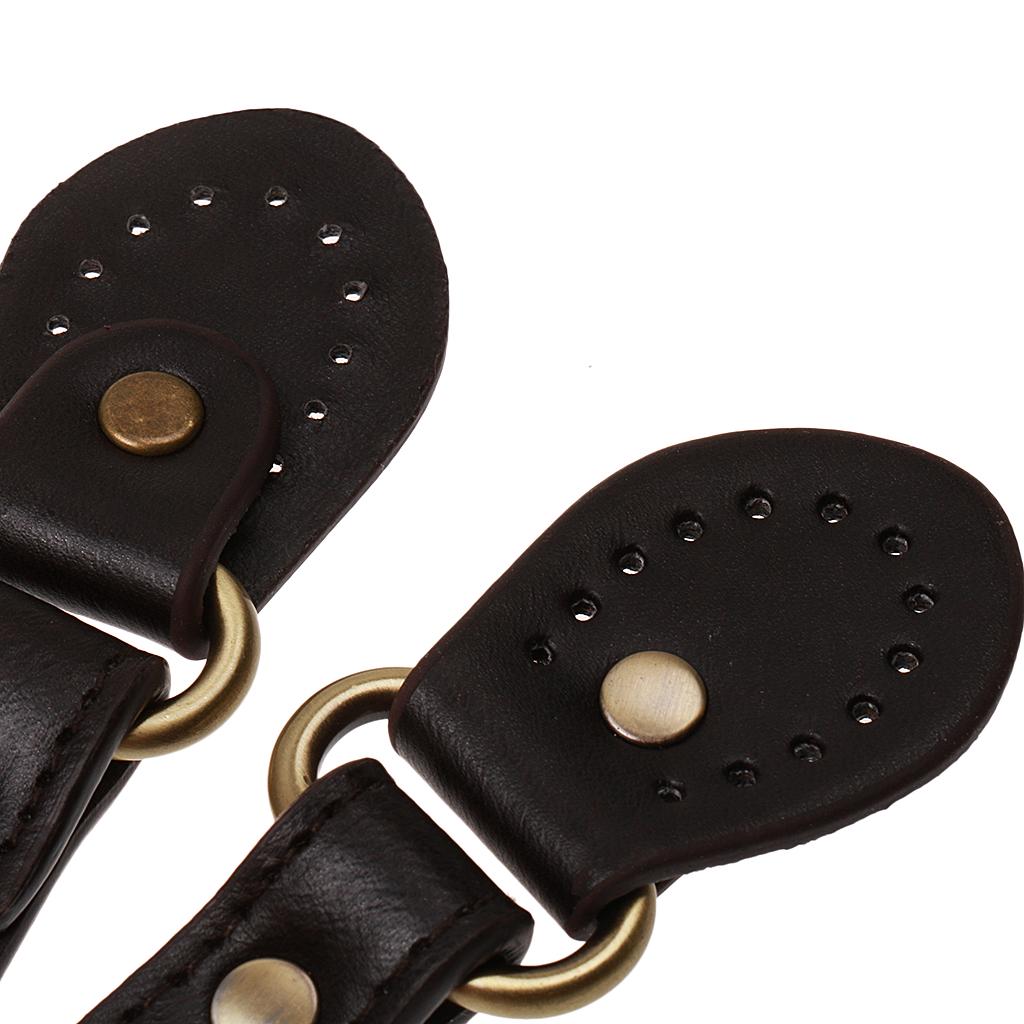 Buy Replacement PU Leather Handle DIY Strap Strip Purse Bag Band Brown ...