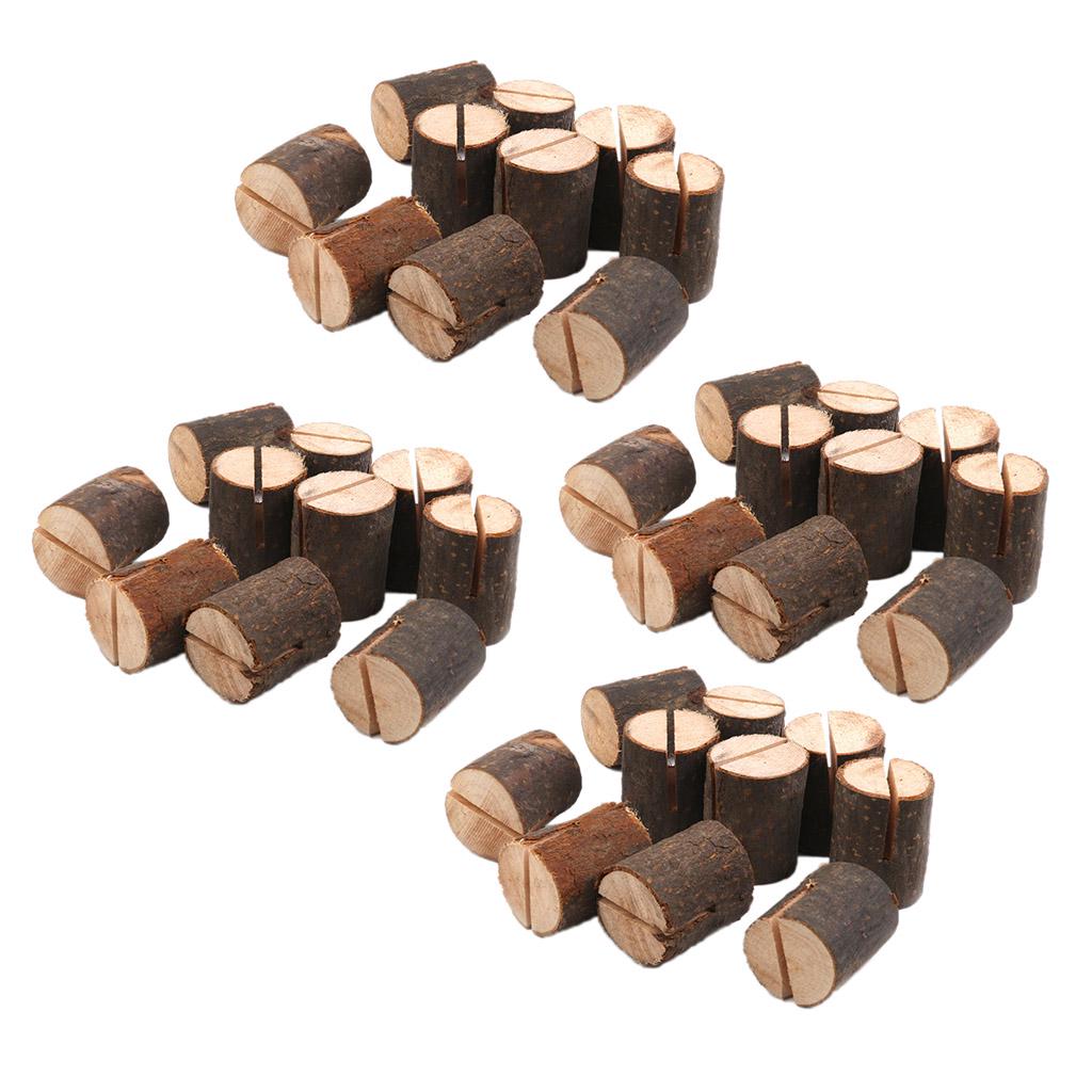 Buy Wooden Name Place Card Holders Table Number Holder for Wedding ...