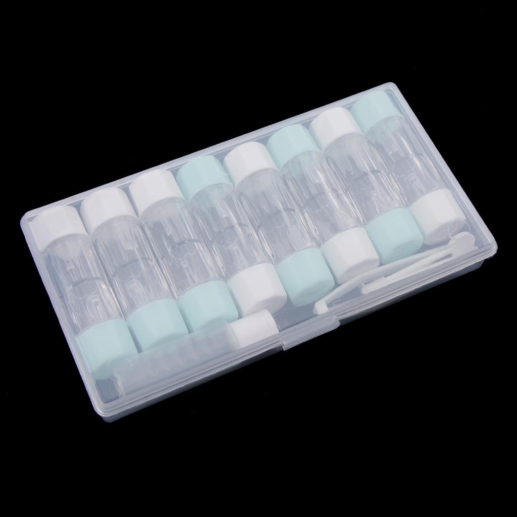Buy 8 Pcs Clear Contact Lens Case Set Travel Cleaner Washer Holder ...