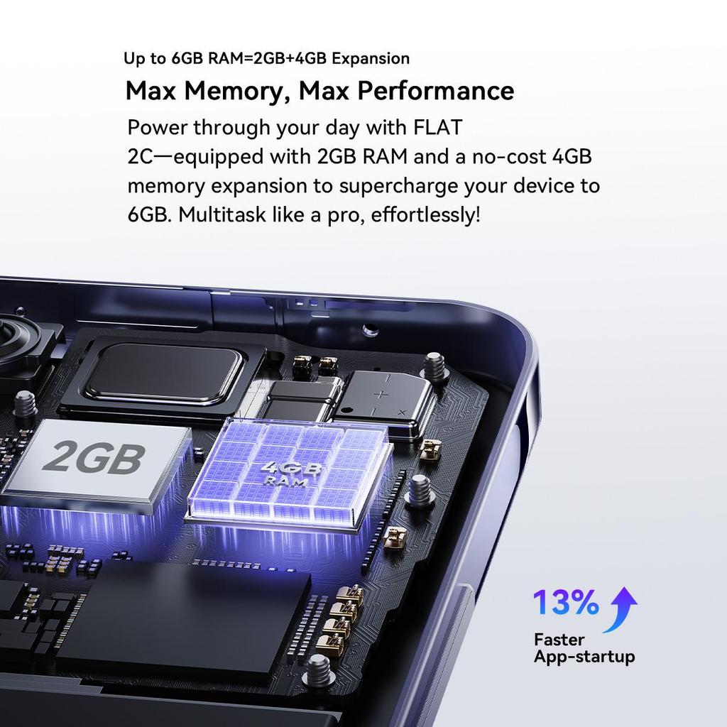 Kaufe OSCAL FLAT 2C 6GB 64GB Android 14 Smartphone zum Preis ab 48 | Joom