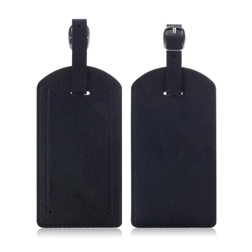 Buy Luggage Tag Solid Travel Suitcase Bag ID Card Tags For PU Address ...