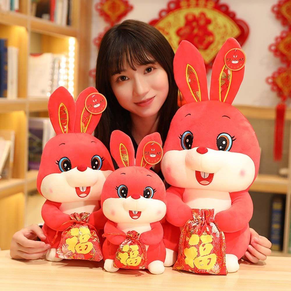 Cheap Rabbit New Year Tang Suit Chinese Style Stuffed Toys Mascot Doll ...
