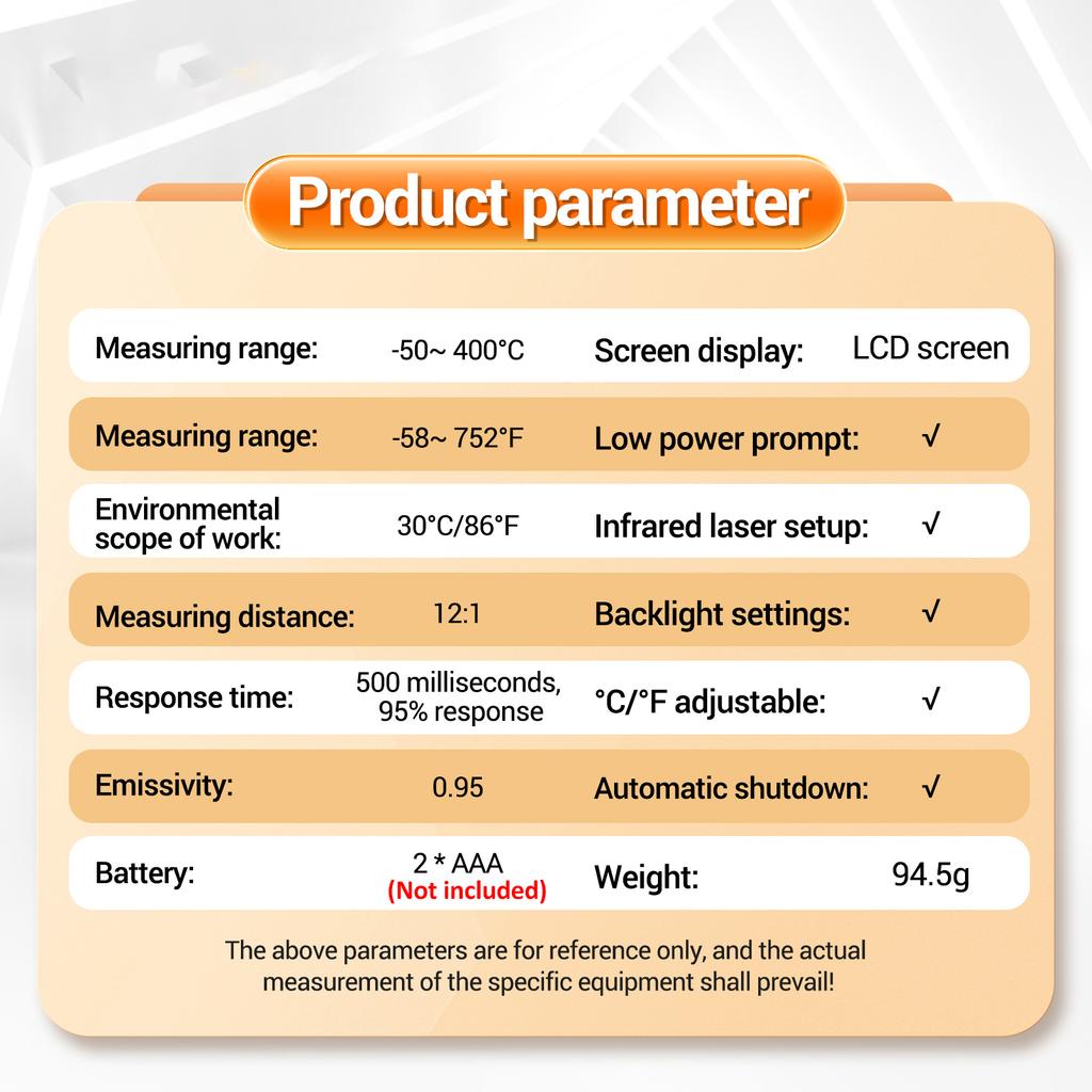 Buy ANENG ANENG TH201 -50 Celsius ~400 Celsius -58 Fahrenheit ~752 ...