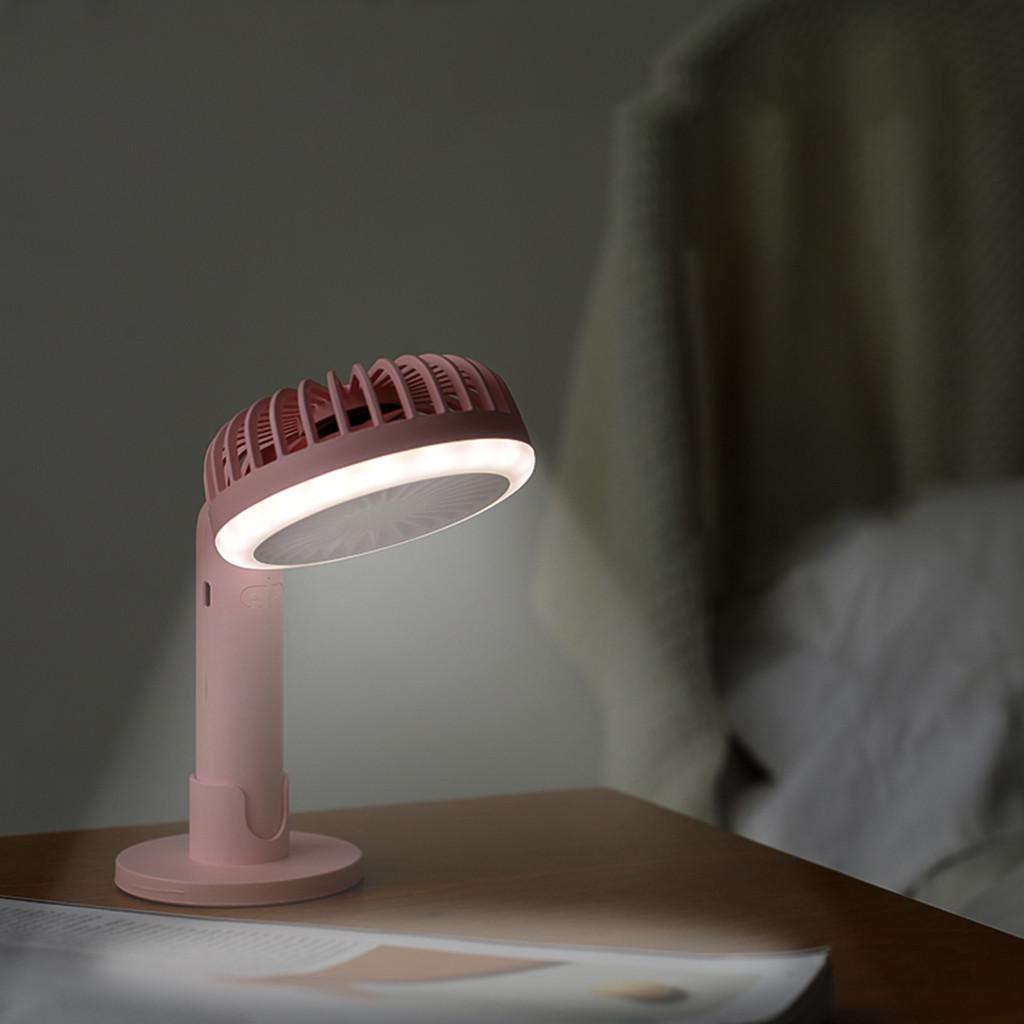 Buy Simple Handheld Small Fan Light Mini Fan Second Generation Night ...