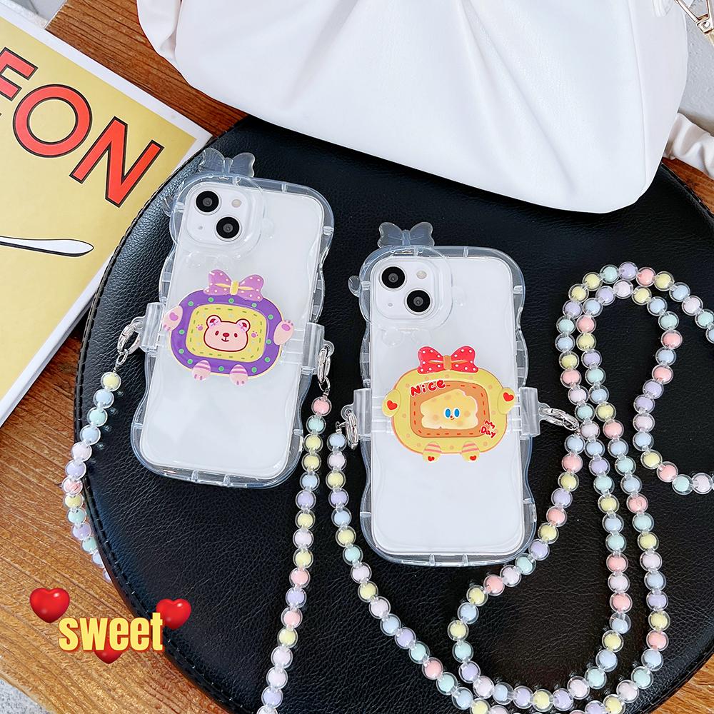 Buy Kuromi Mobile Phone Clip 1m Long Crossbody Black Bead Chain ...