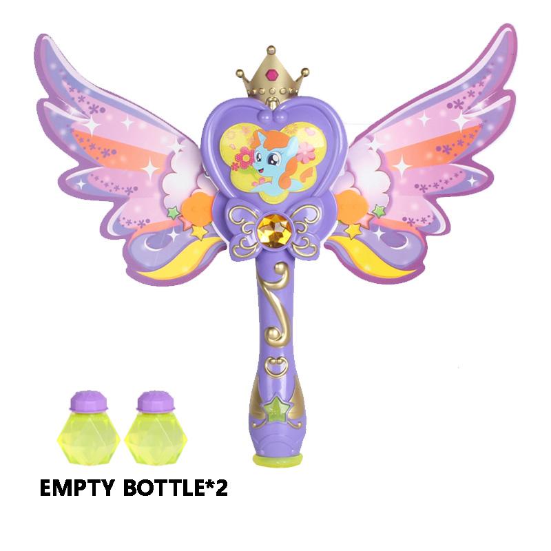 Buy Kids Magic Wand Cute Pony Party Water Bubble Machine Blower Toy ...