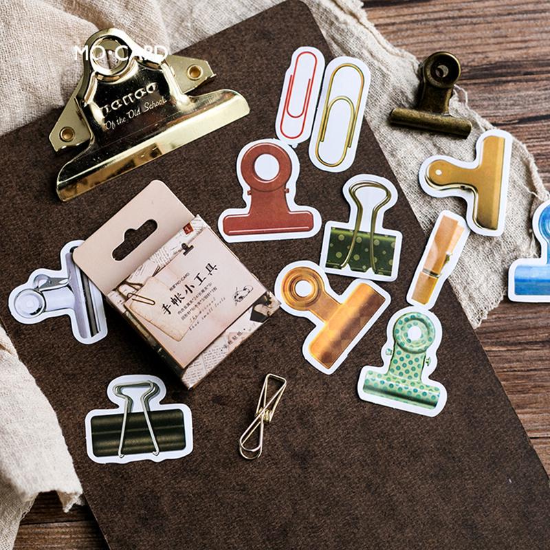 45pcs Mini Color Clips Stickers Set Stationery Items Home DIY ...