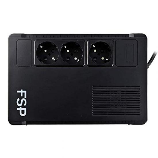 Fsp eco 800 onduleur 800 va/480 w, courbe sinusoïdale simulée, protection contre les surtensions ...