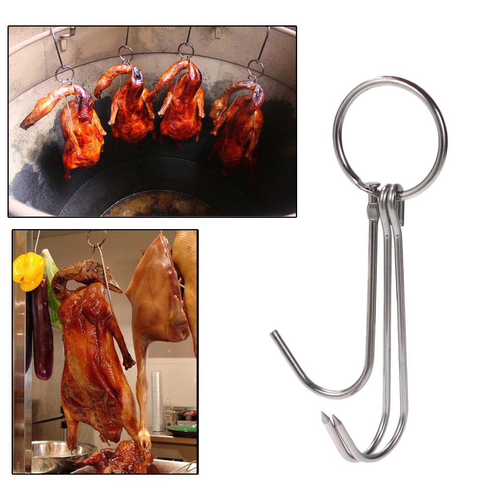 Buy 10PCS Stainless Steel Processing Meat Butcher Hanging Hooks for ...