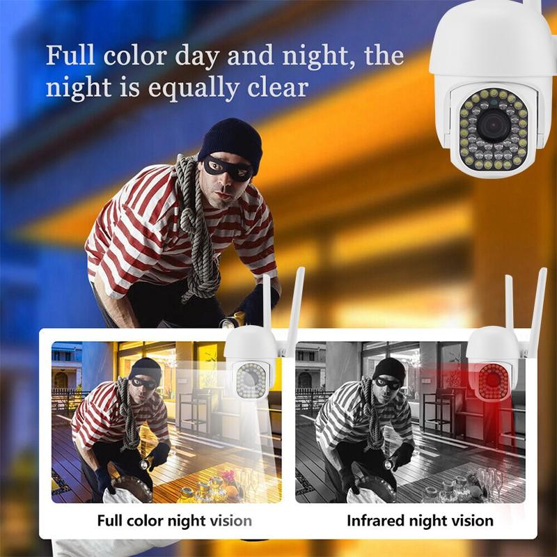 Cheap 2MP 5Ghz WiFi Surveillance Cameras 1080P HD 43LEDS IR Full Color ...