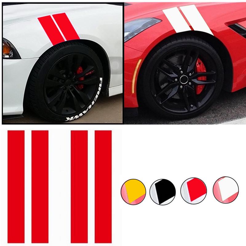 Buy DIY 4PCS Window Mudguard Waterproof Removable Car Fender Reflective ...