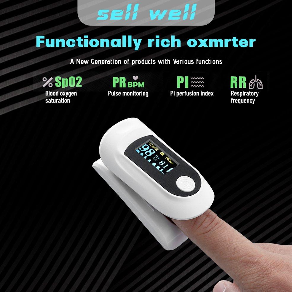 Buy TFT Two-color Oximeter Finger Clip Oximeter Blood Oxygen Saturation ...