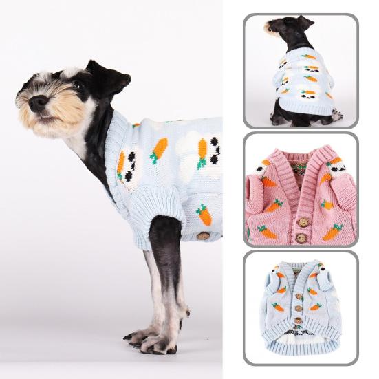 Stylish Cute Pet Dogs Cats Cardigan Outfit Close Fitting Skin-friendly ...